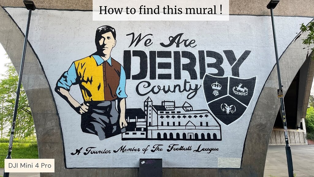 Where is the Derby County mural? - Videos by Drone - Grey Arrows Drone ...
