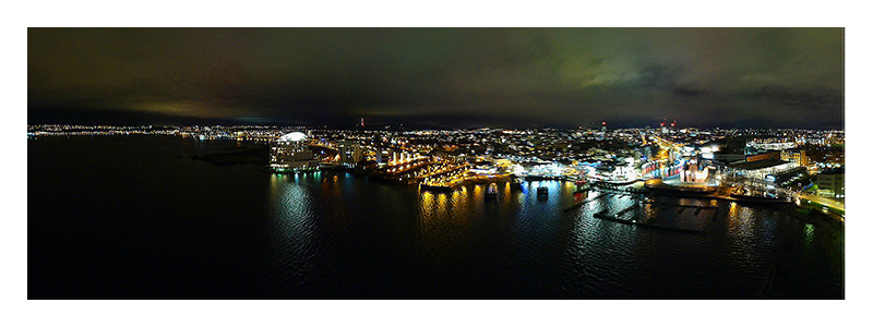 Christmas eve, Cardiff Bay 2017 - Photos by Drone - Grey Arrows Drone ...