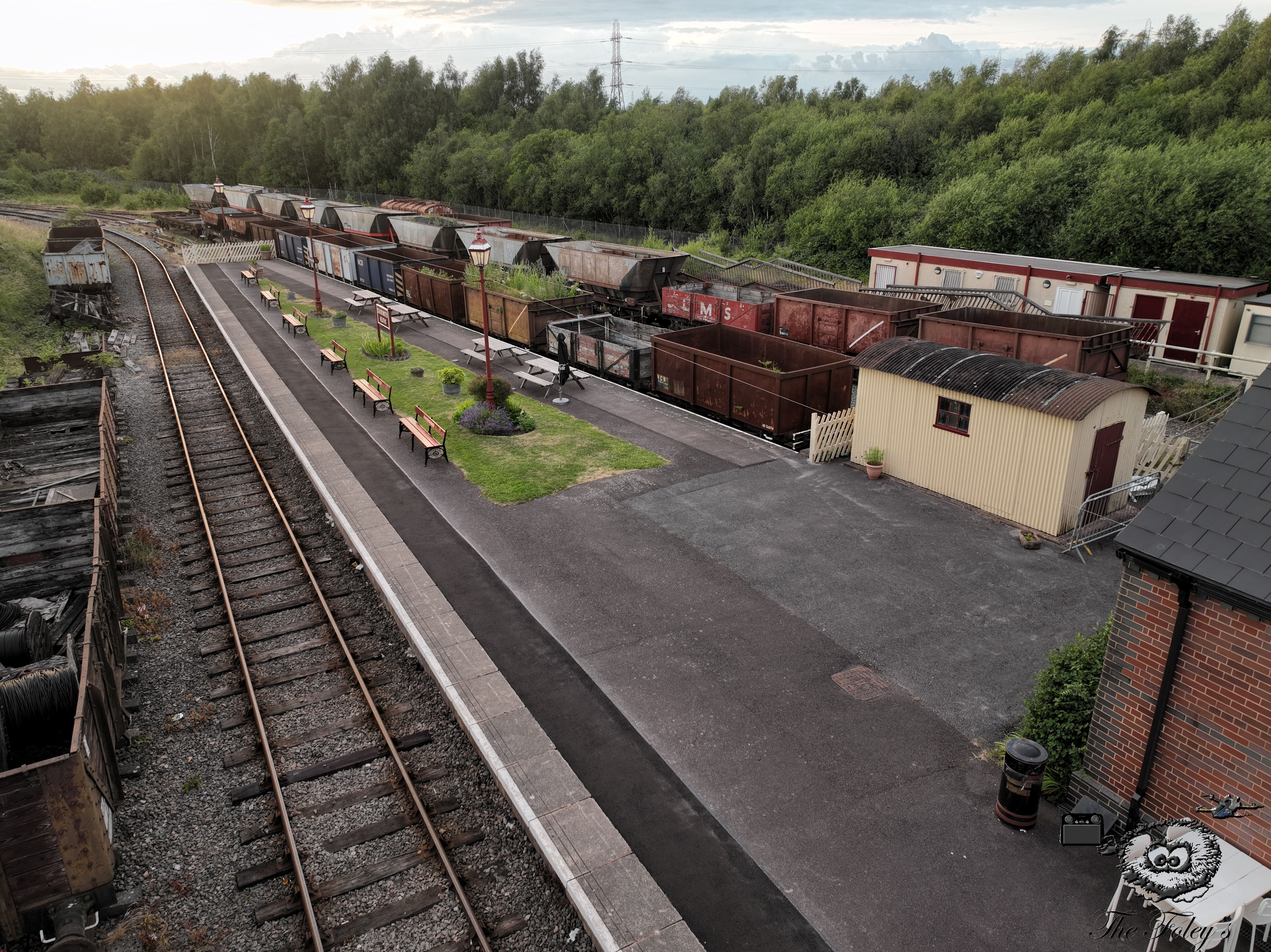 Chasewater Heaths Signal Box And Track - Photos by Drone - Grey Arrows ...