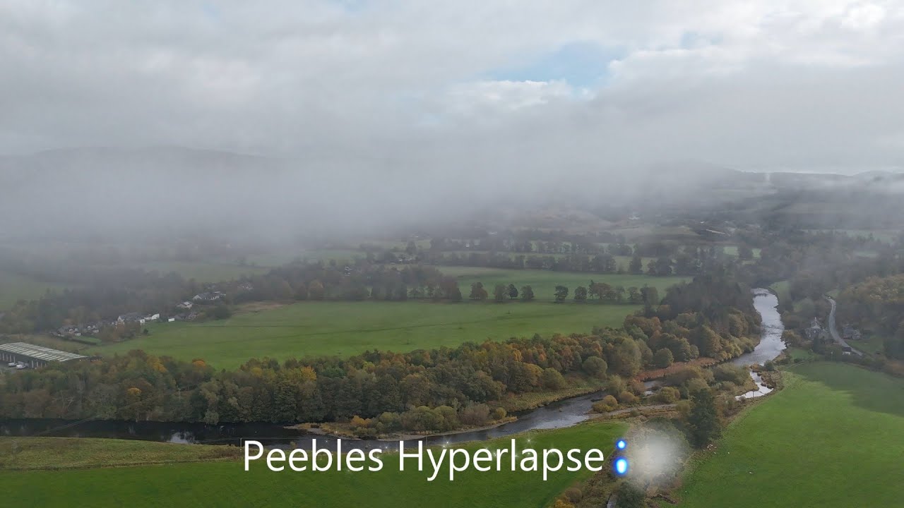 Peebles scottish borders hyperlapse - Videos by Drone - Grey Arrows Drone Club UK