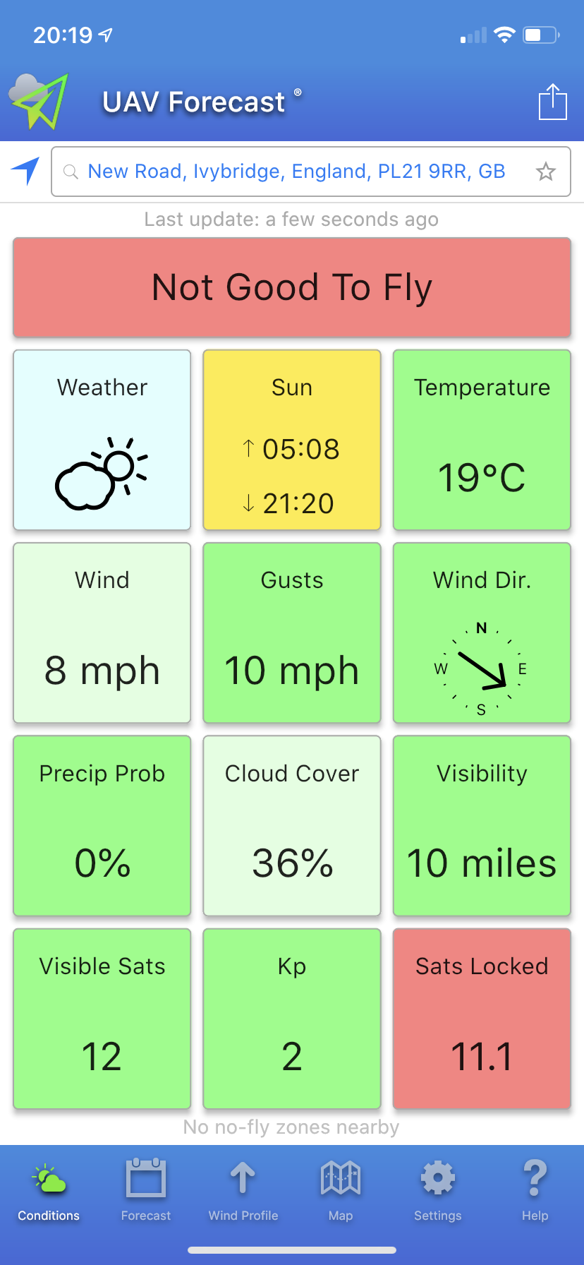 UAV Forecast minimum satellites? - General Drone Discussion - Grey ...