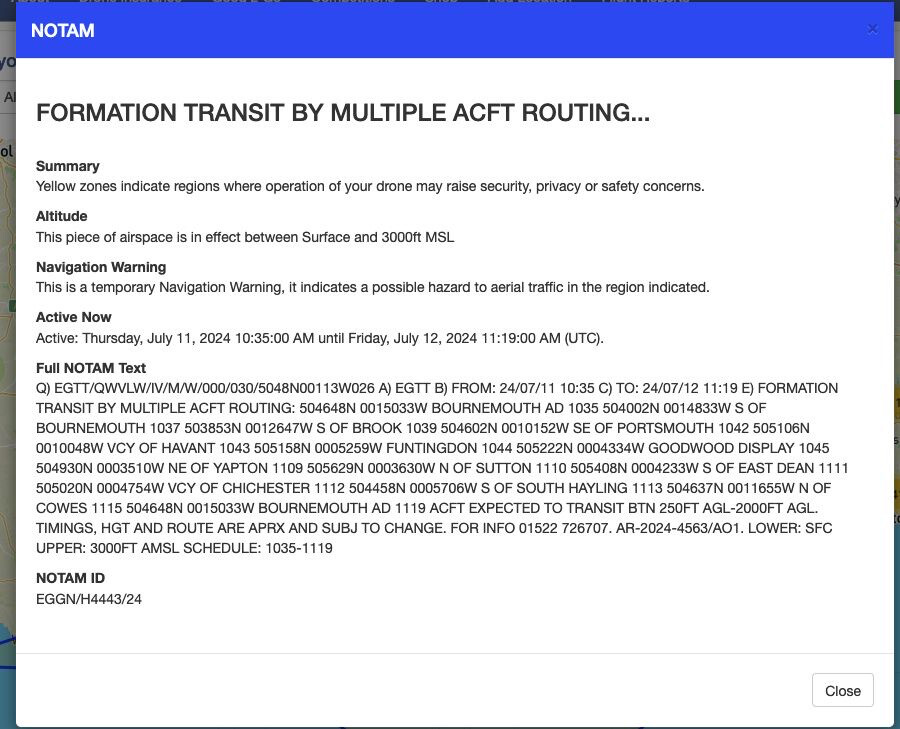 Newby question on NOTAMs - Legal & Privacy - Grey Arrows Drone Club UK