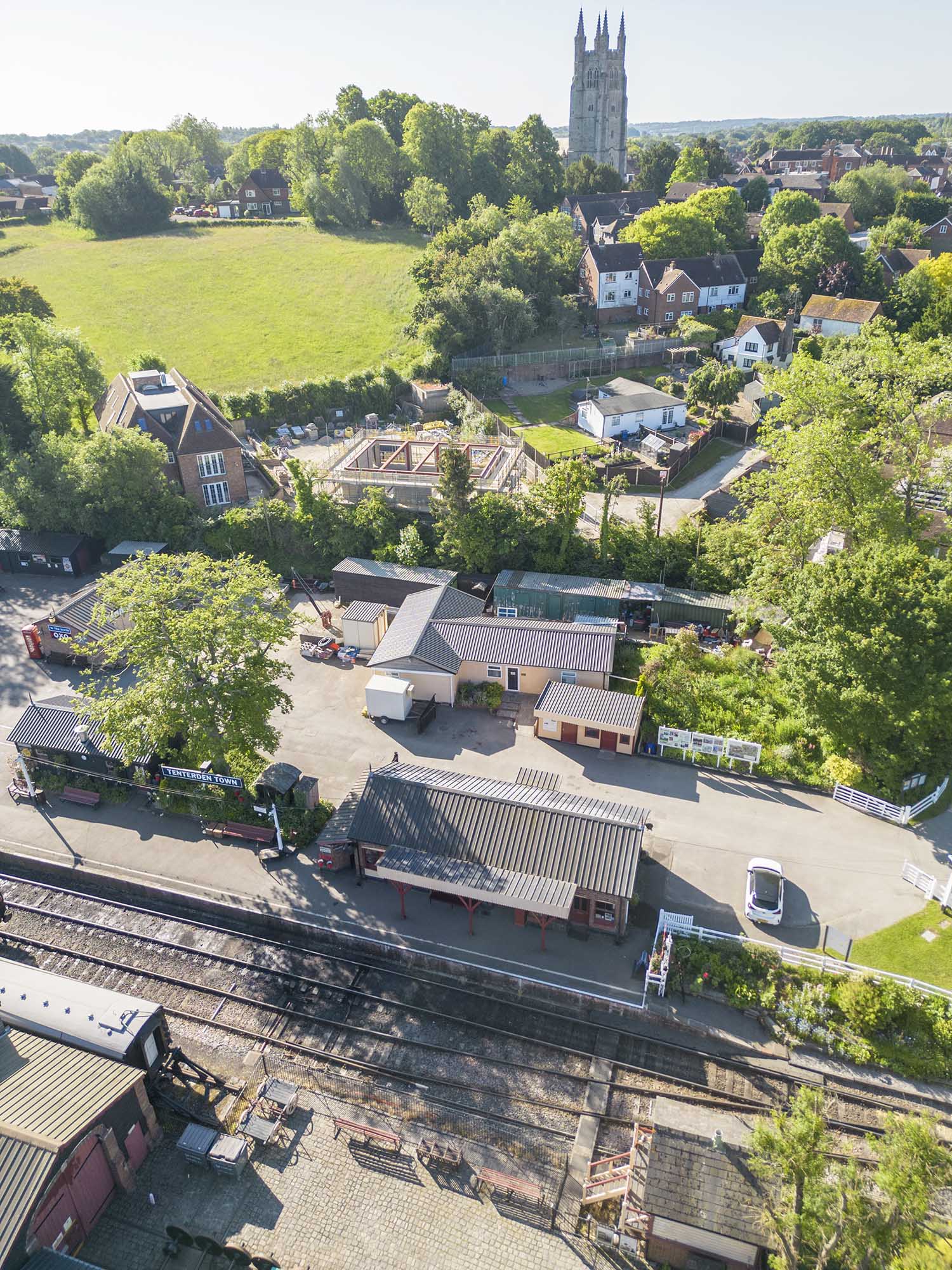 Tenterden Town Station Kent - Photos by Drone - Grey Arrows Drone Club UK