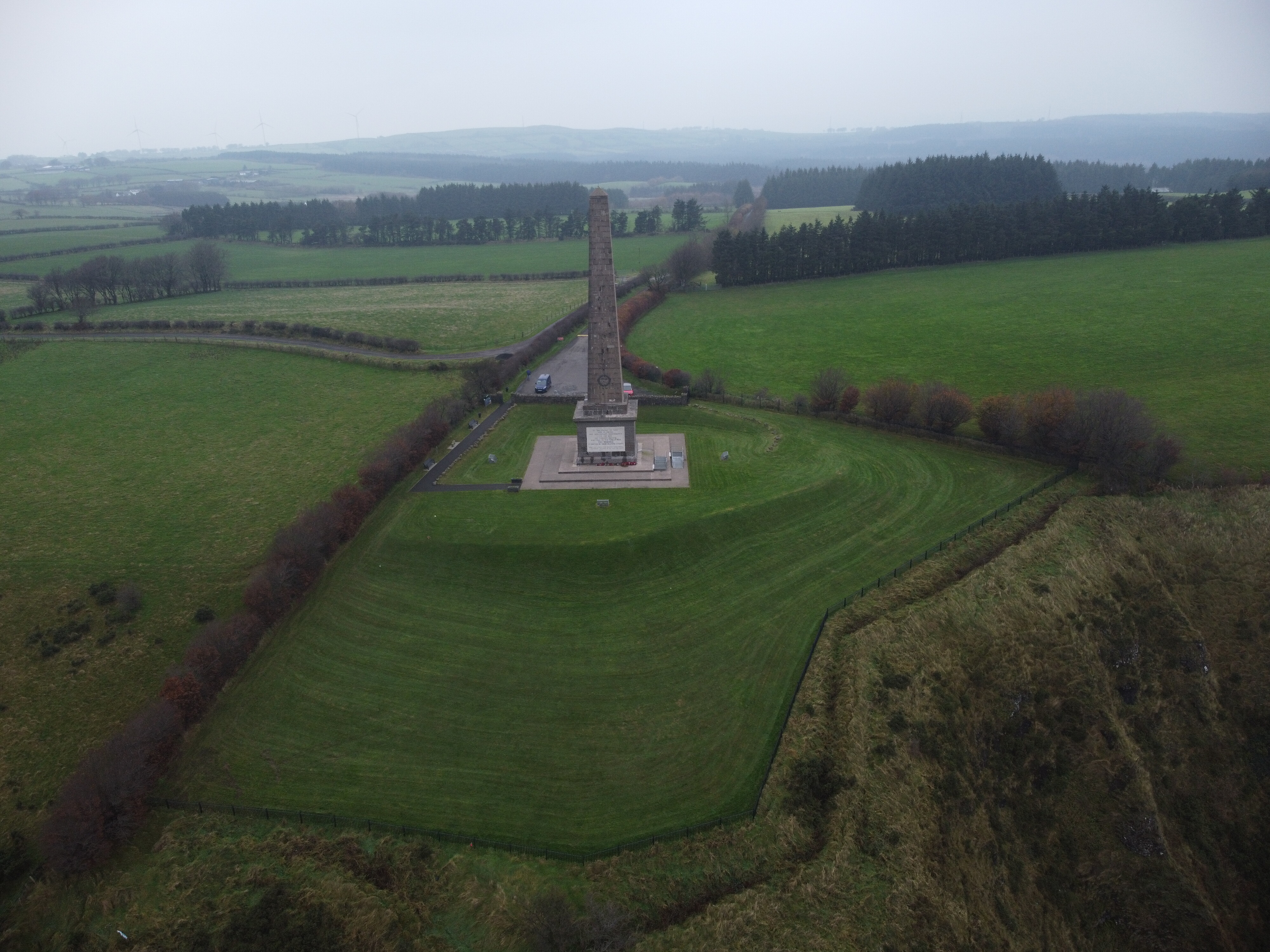Knockagh Monument, Antrim - Photos by Drone - Grey Arrows Drone Club UK