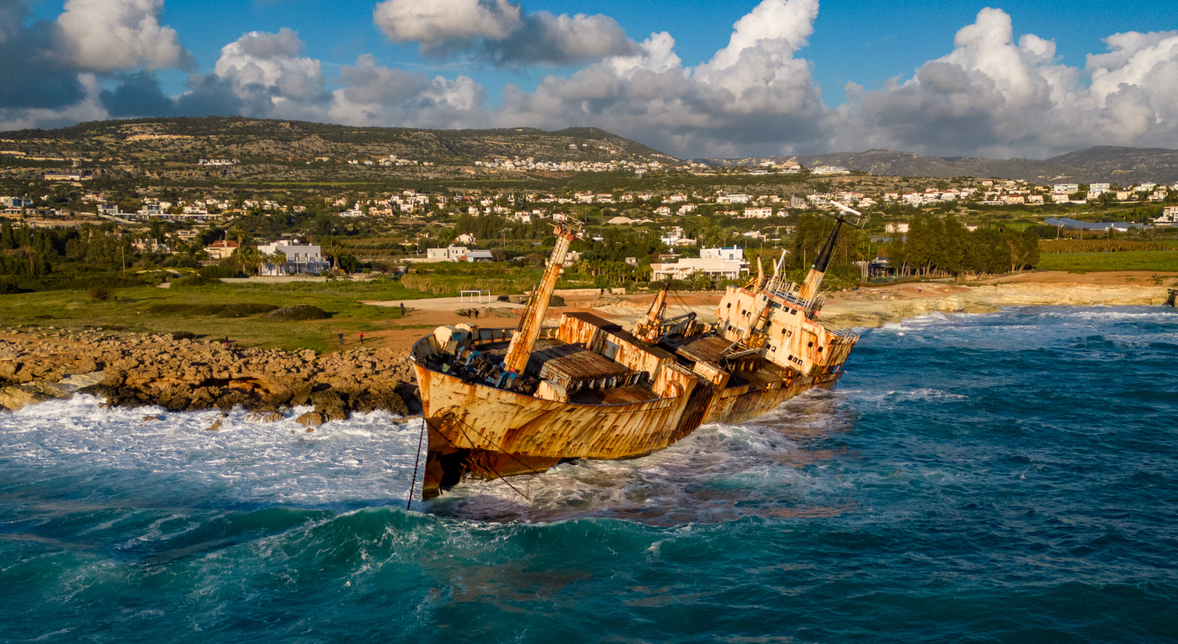 The Edro III - Photos by Drone - Grey Arrows Drone Club UK