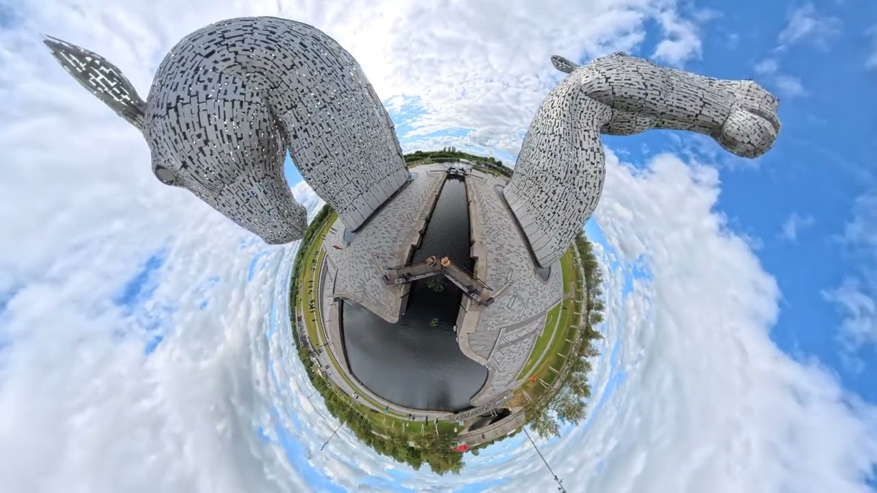 The Falkirk Wheel and The Kelpies - Videos by Drone - Grey Arrows Drone ...