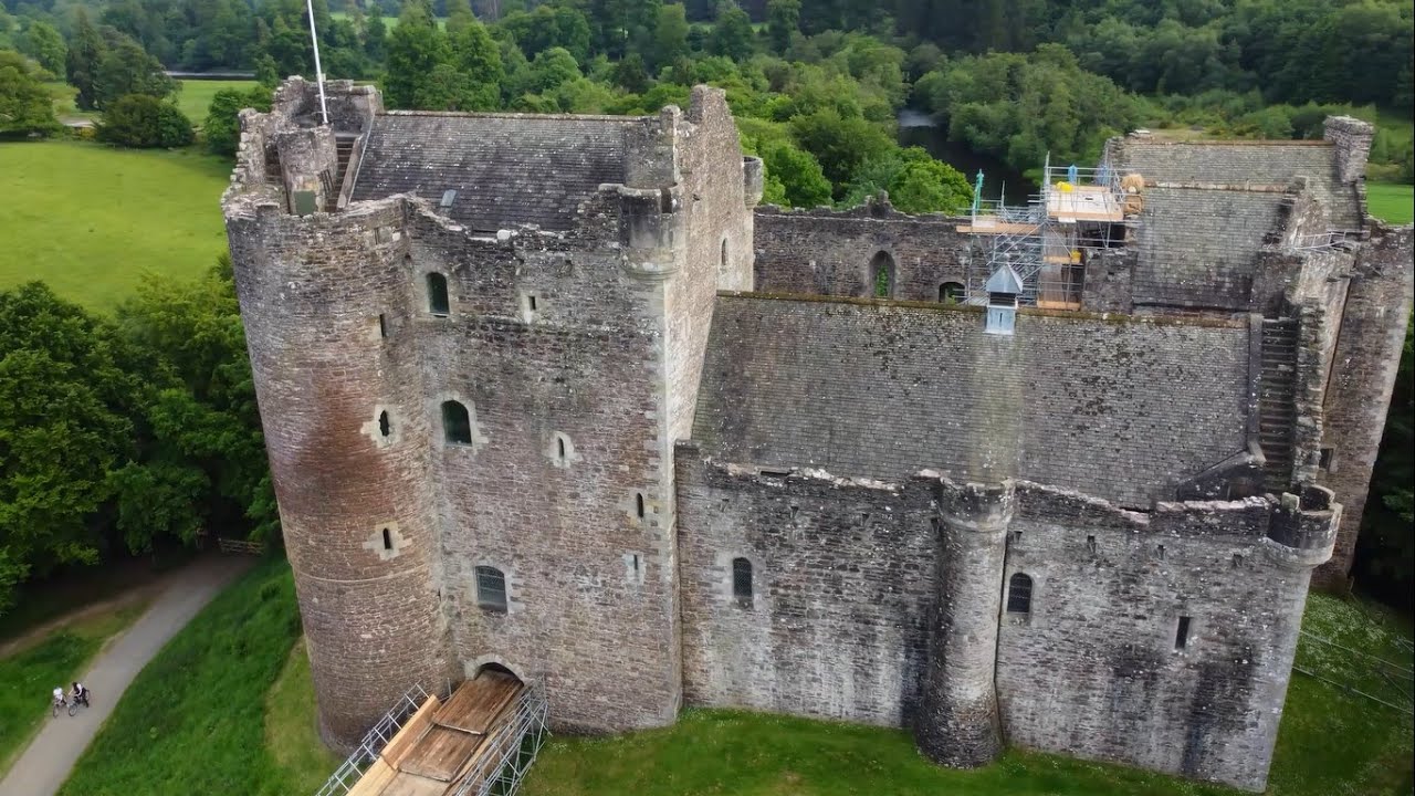 Doune Castle : Scotland - Videos by Drone - Grey Arrows Drone Club UK