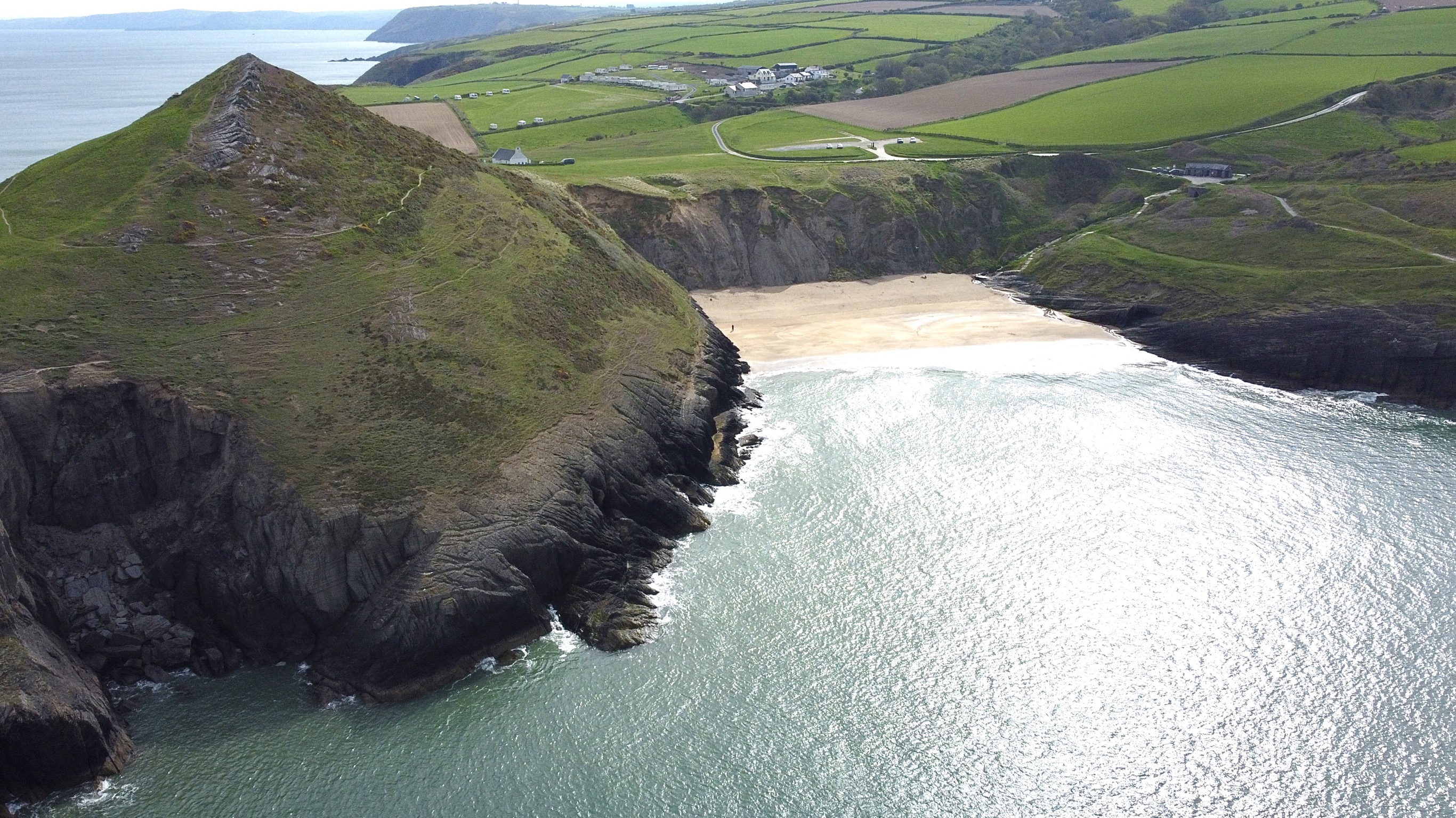 Traeth Mwnt beach - Photos by Drone - Grey Arrows Drone Club UK