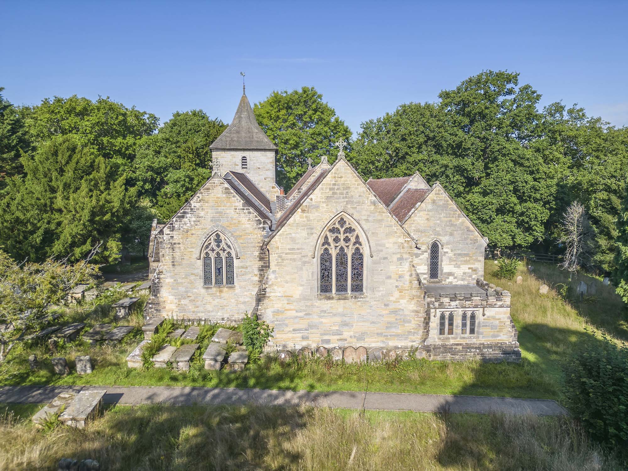 St Marys church Balcome - Photos by Drone - Grey Arrows Drone Club UK