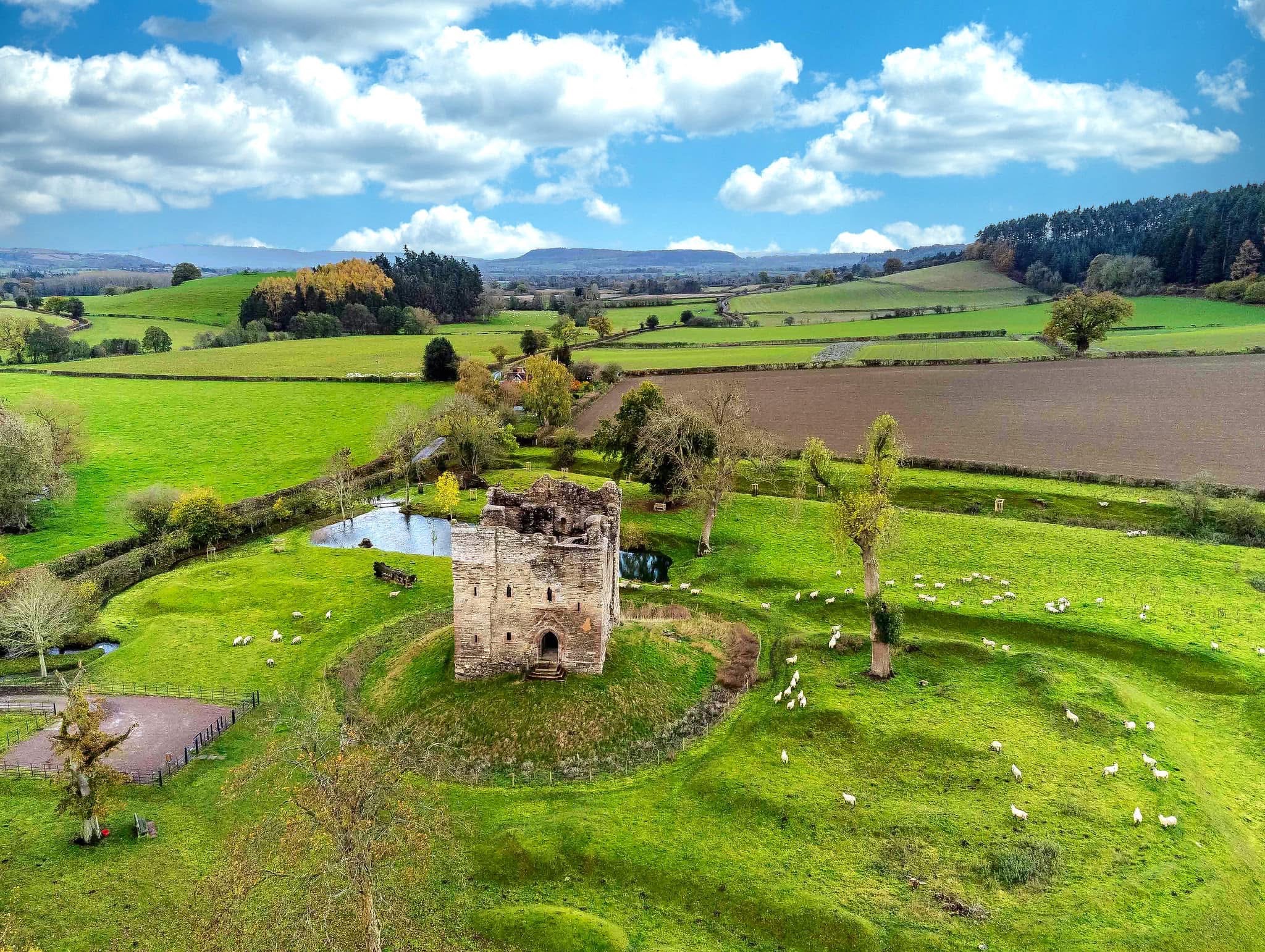 Hopton Castle Shropshire - Photos by Drone - Grey Arrows Drone Club UK