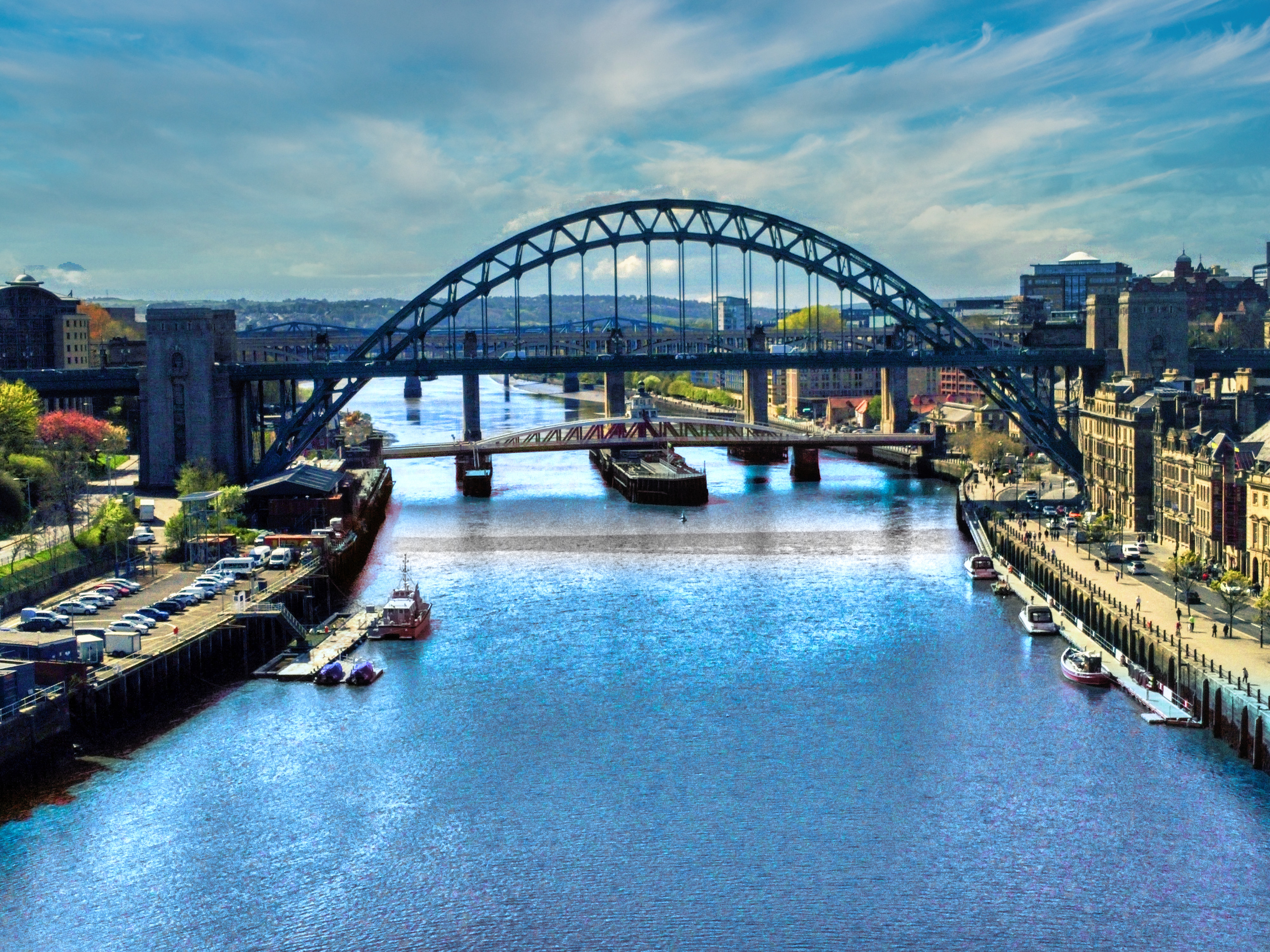 Tyne bridge (mini 3 pro) - Photos by Drone - Grey Arrows Drone Club UK