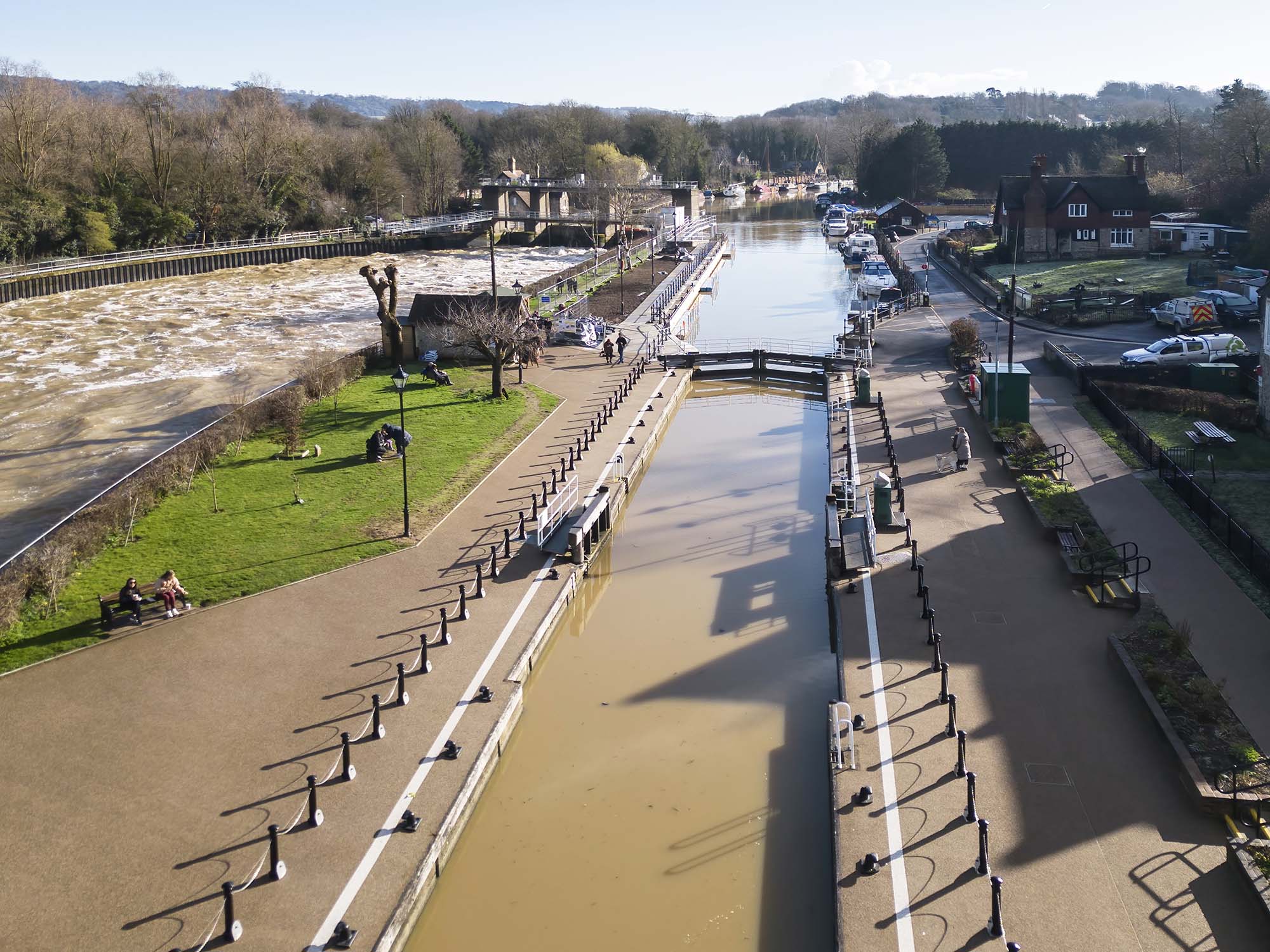 Allington Lock - Photos by Drone - Grey Arrows Drone Club UK