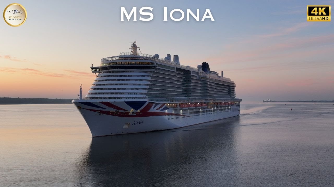 The Stunning MS IONA Arriving in the Port of Southampton at Dawn ...