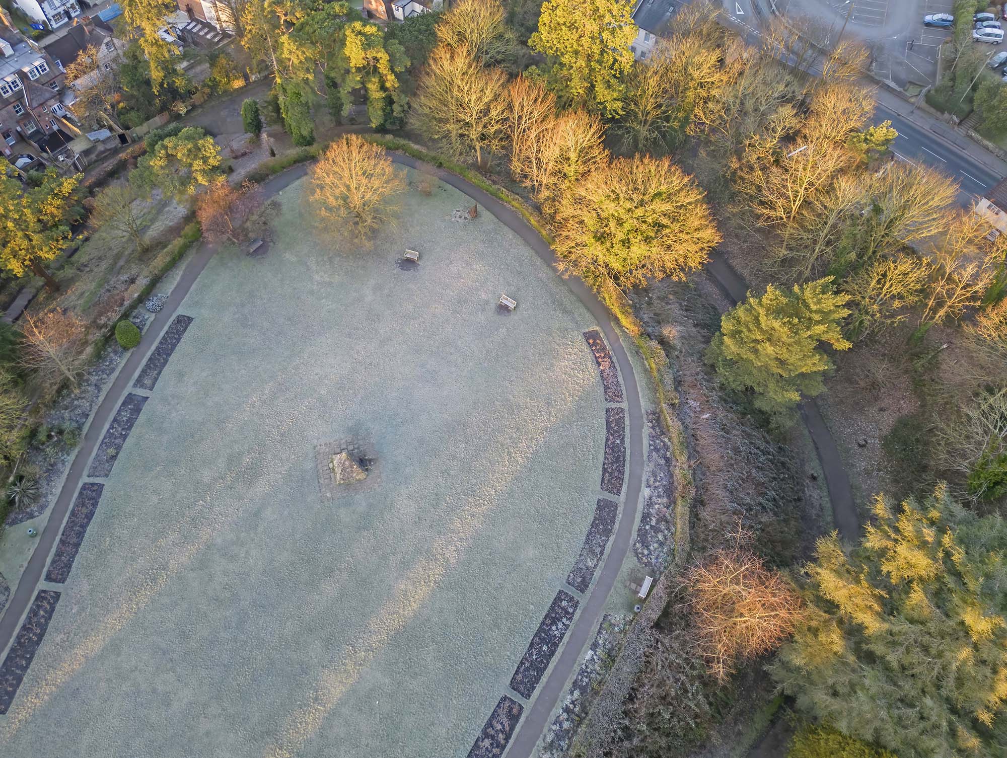 Reigate Castle - Photos by Drone - Grey Arrows Drone Club UK