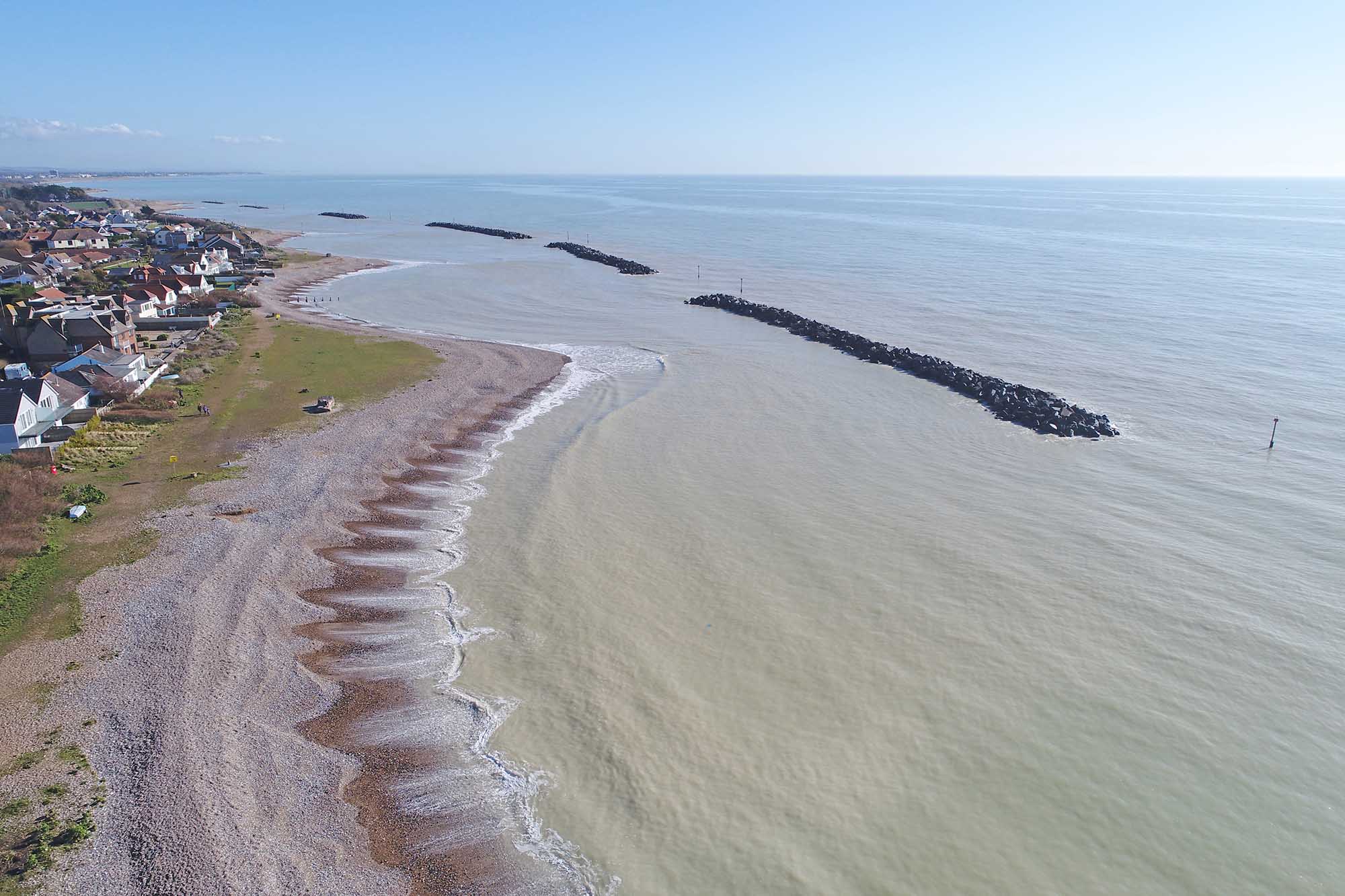 Middleton on sea on the Sussex coast - Photos by Drone - Grey Arrows ...