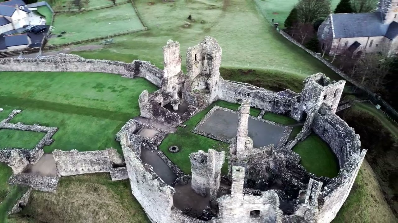 Coity Castle Sunrise (of a sorts) - video and images - Videos by Drone ...