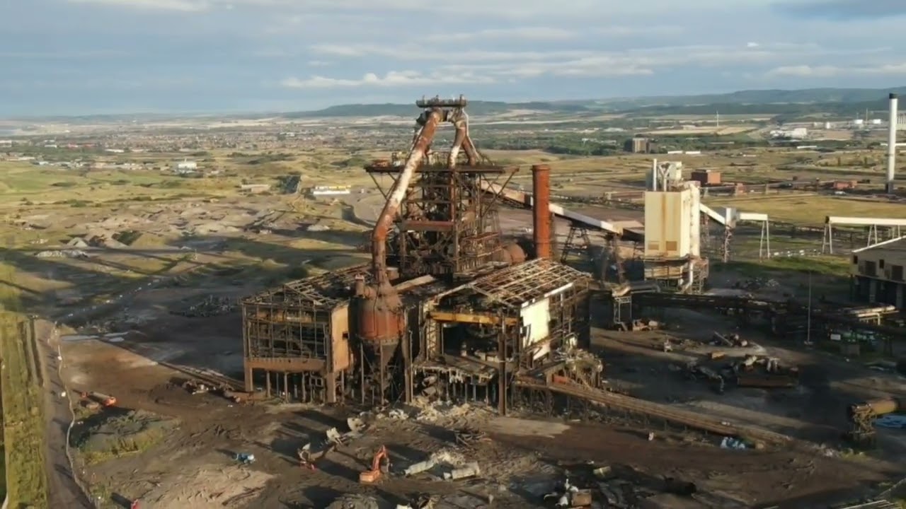 The Demise of Redcar Blast Furnace (extended version) - Videos by Drone ...