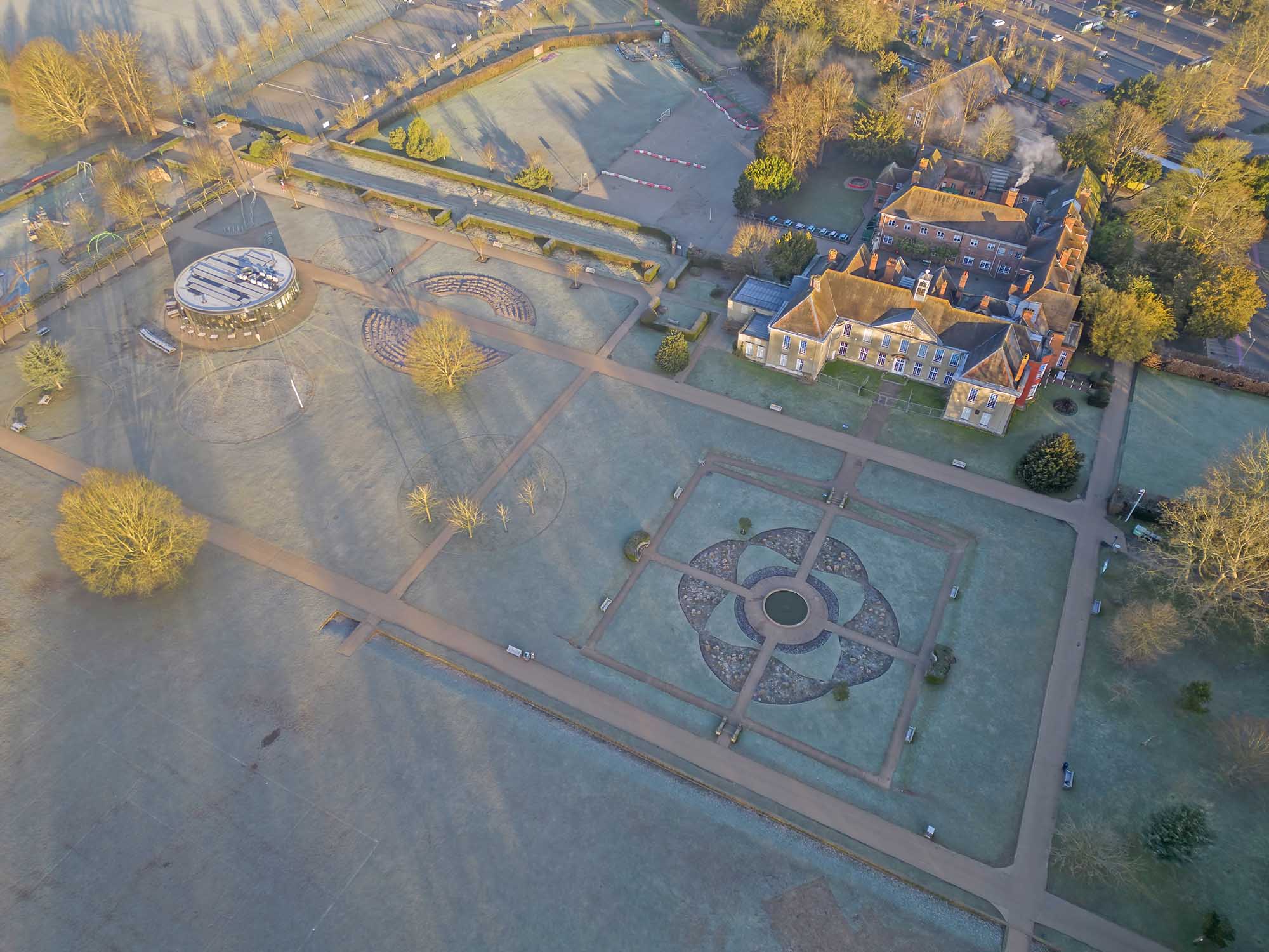 Priory Park Reigate - Photos by Drone - Grey Arrows Drone Club UK