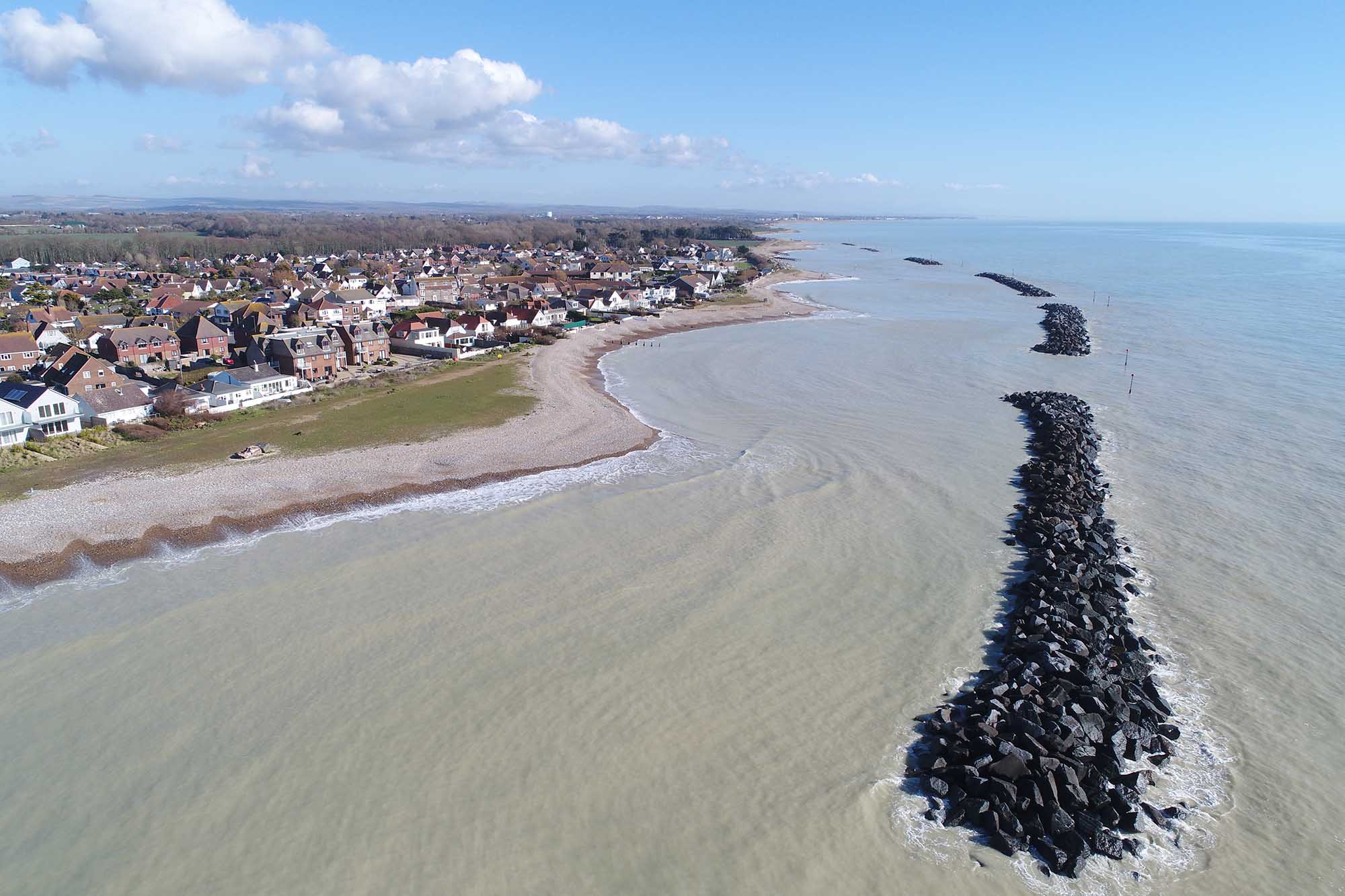 Middleton on sea on the Sussex coast - Photos by Drone - Grey Arrows ...