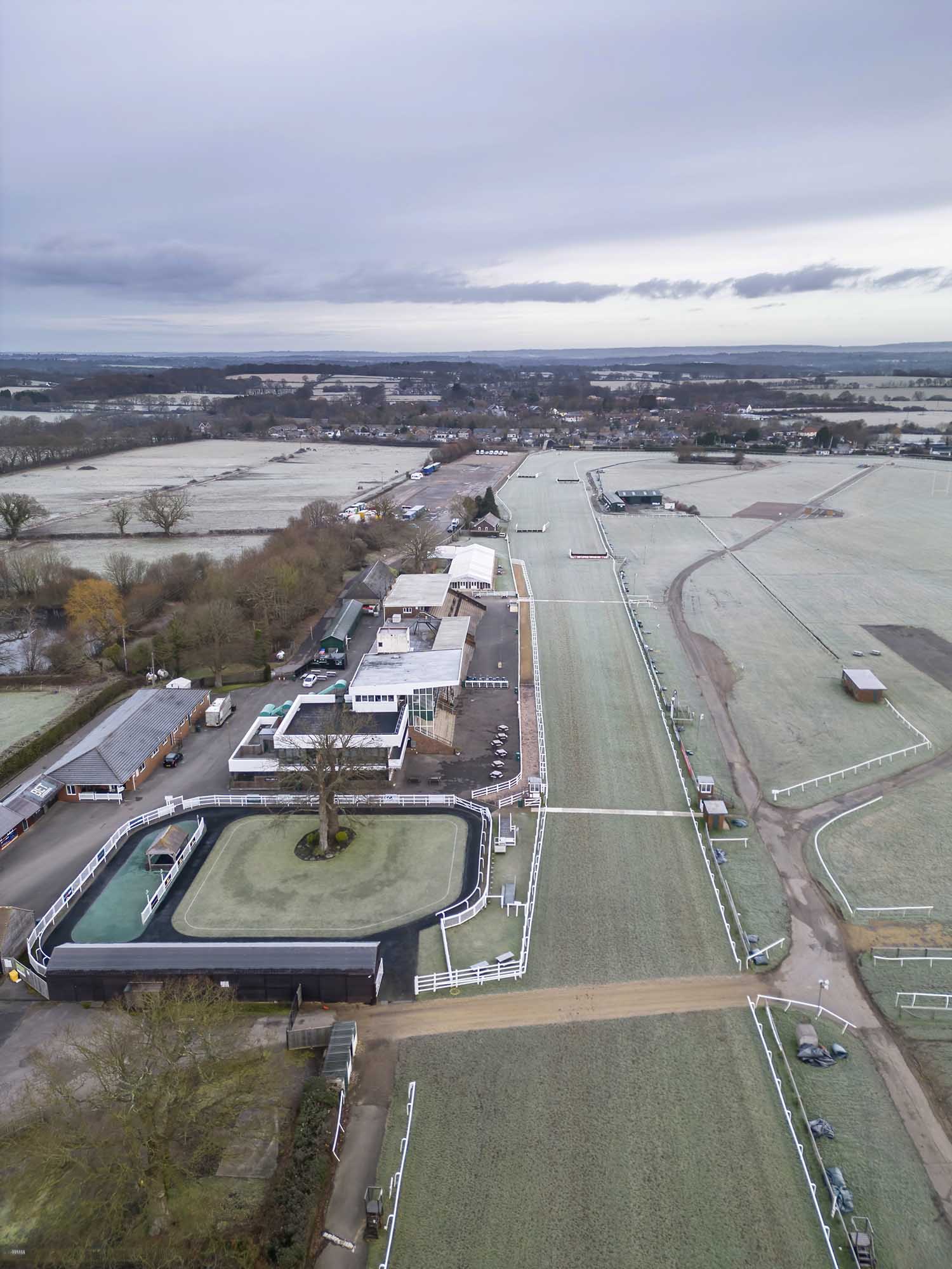 Plumpton Racecourse - Photos by Drone - Grey Arrows Drone Club UK