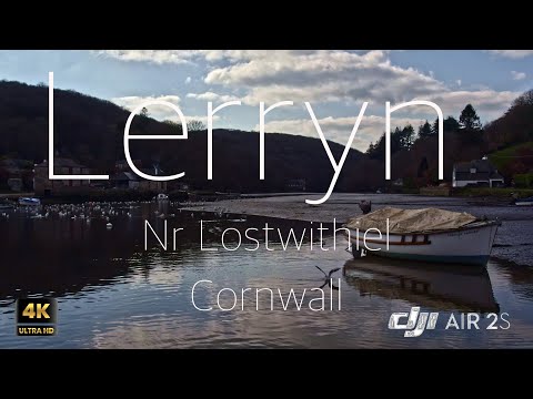 Lerryn Village on the River Fowey, Cornwall - Videos by Drone - Grey ...