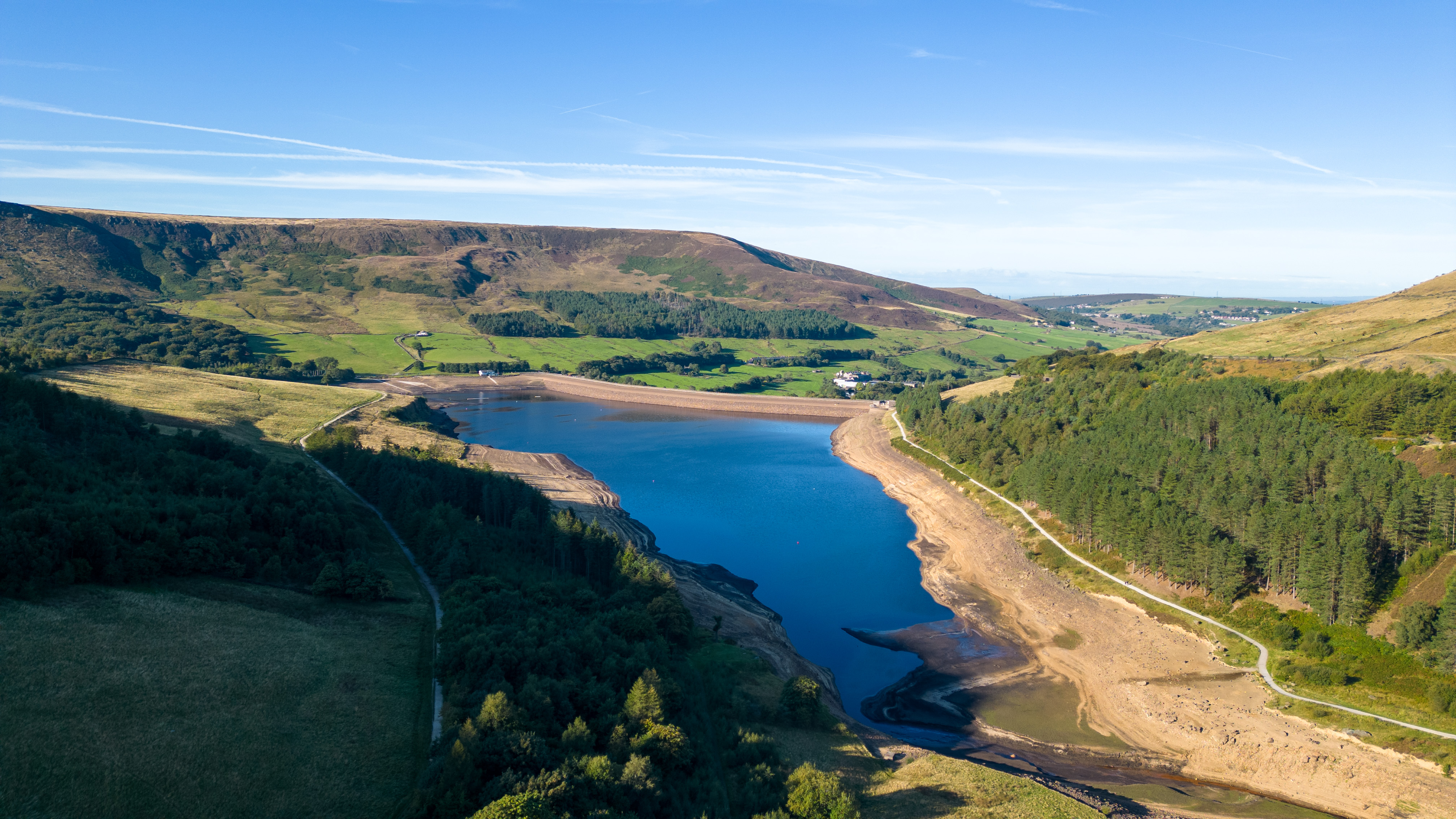 Dovestone Reservoir, Oldham - Photos by Drone - Grey Arrows Drone Club UK