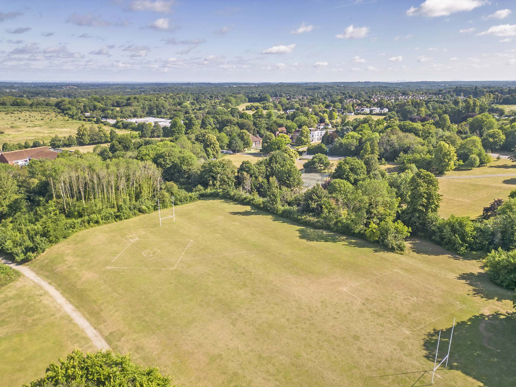 Effingham Playing Fields - Photos by Drone - Grey Arrows Drone Club UK