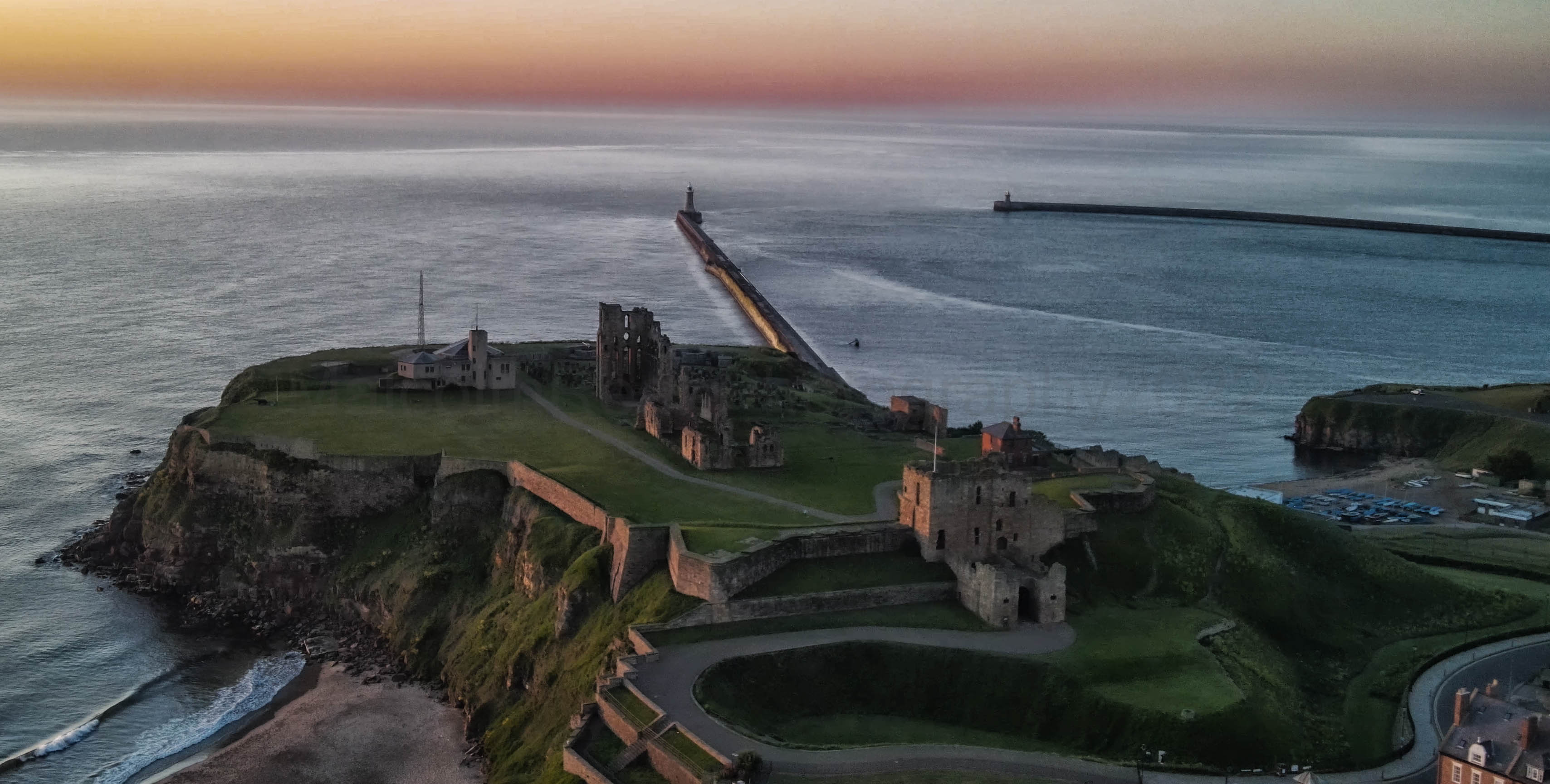 Tynemouth Priory sunrise 2/06/22 - Photos by Drone - Grey Arrows Drone ...