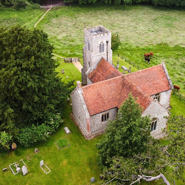 St Andrews near Farleigh Wallop - Panos by Drone - Grey Arrows Drone ...