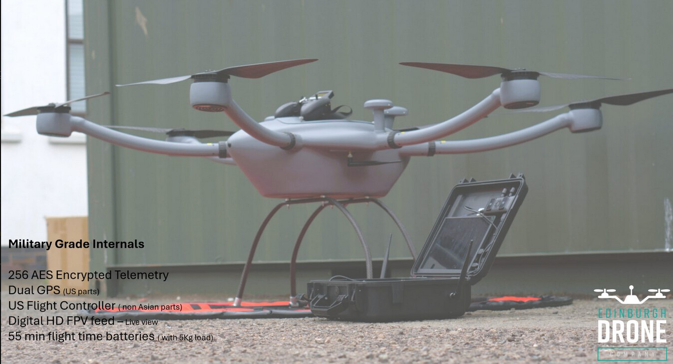 Made in Scotland, the EDC Mule 15 - Drone News - Grey Arrows Drone Club UK