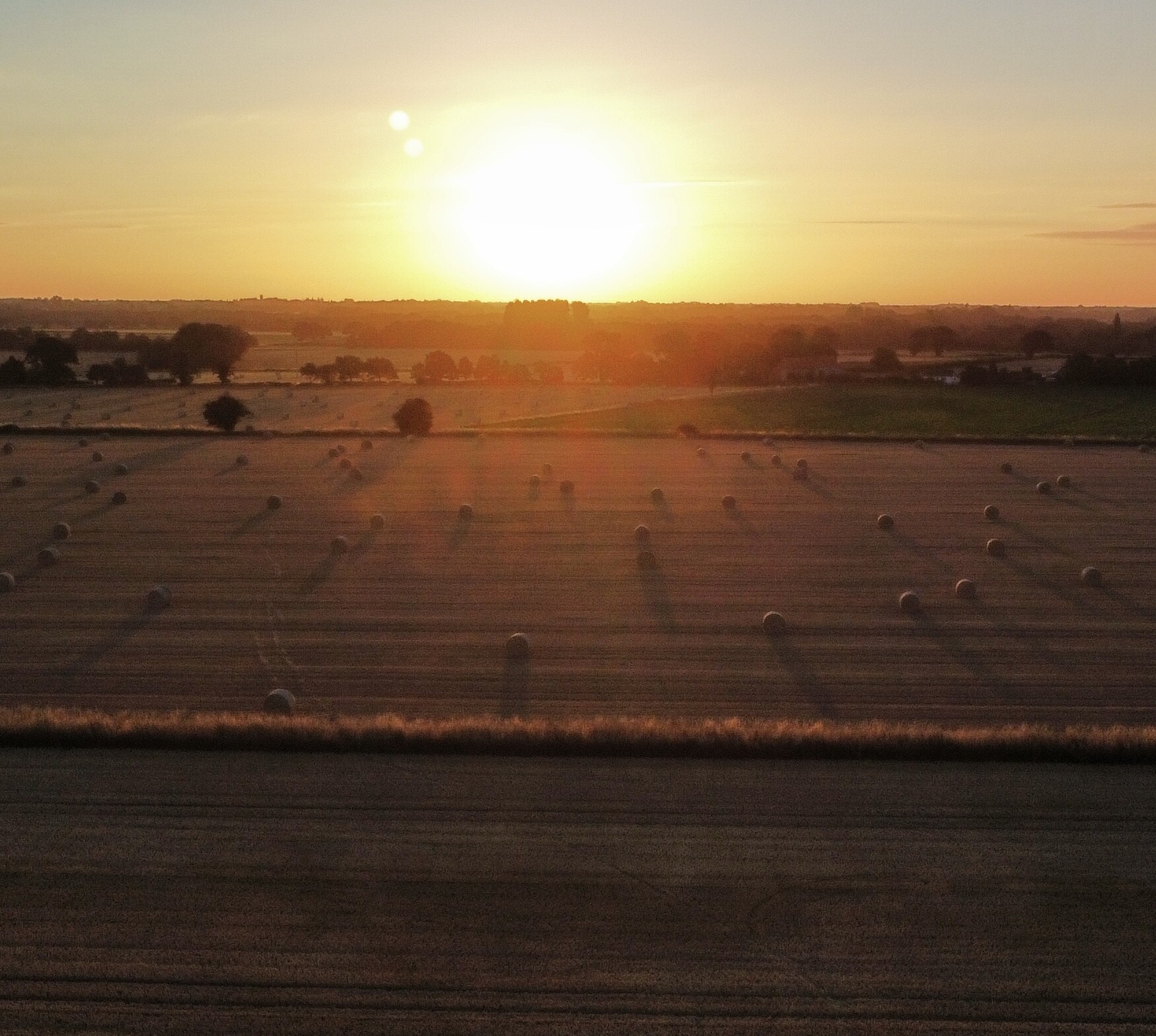 Dawn shadows in Smallburgh - Photos by Drone - Grey Arrows Drone Club UK